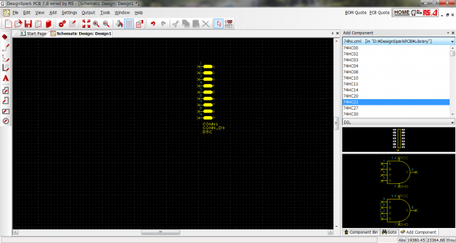 無料電子回路CAD DesignSpark PCB の使い方 【2】回路図の作成 | MyToolBox